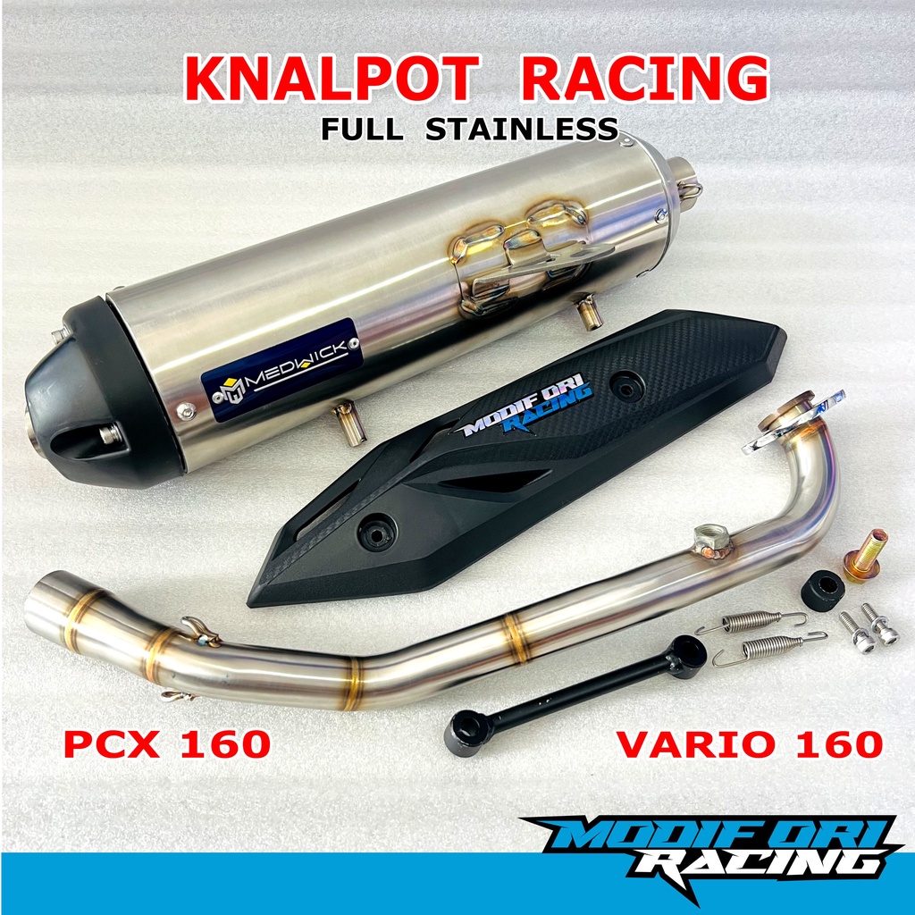 Jual Vario 160-Knalpot Racing Stainless MEDWICK Modif Ori Racing ...