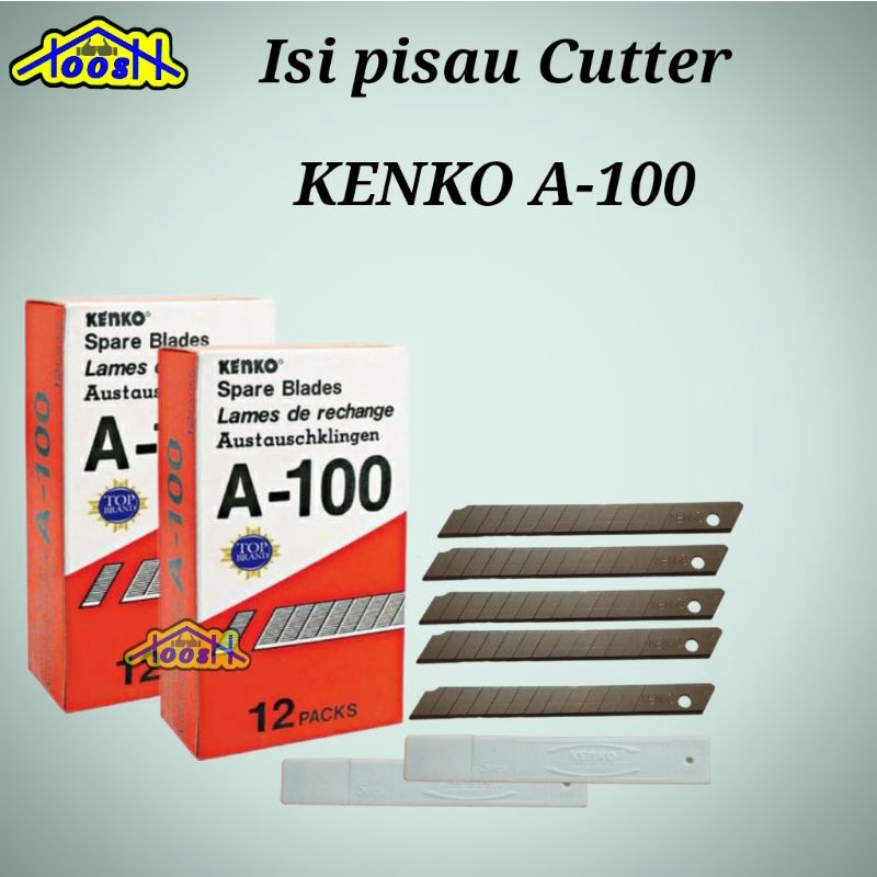 Jual Kenko A 100 Isi cutter a100 Pisau kater kecil isi cutter a300 ...