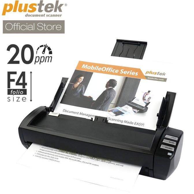 Jual Scanner Plustek MobileOffice AD480 - 20 Lembar/menit (F4/Folio ...