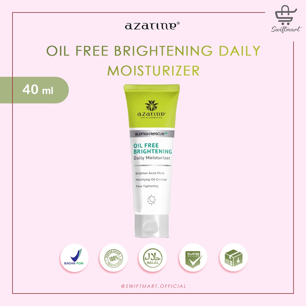 Jual AZARINE Oil Free Brightneing Daily Moisturizer 40ml | Shopee Indonesia