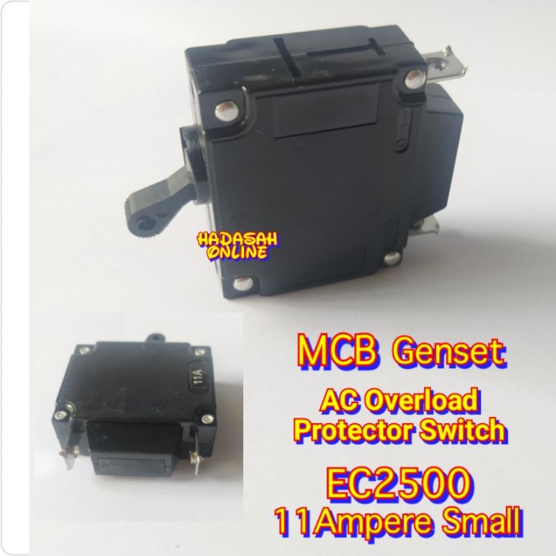 Jual MCB AC Overload Protector Switch Genset EC2500 11A Small | Shopee ...