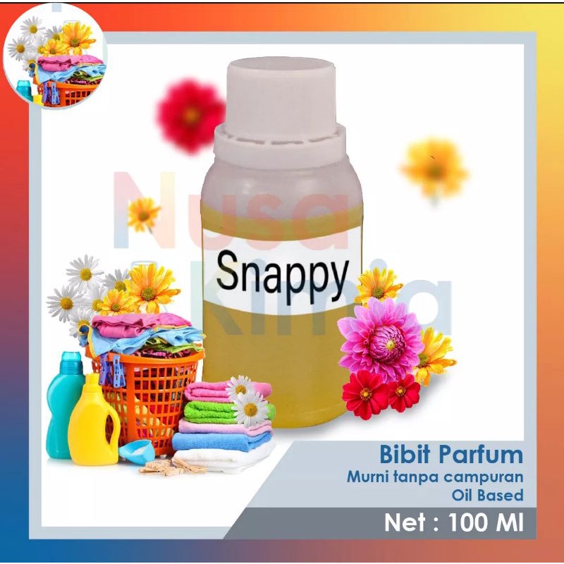 Jual Bibit parfum laundry SNAPPY Biang Pewangi loundry snappy 100 ml ...
