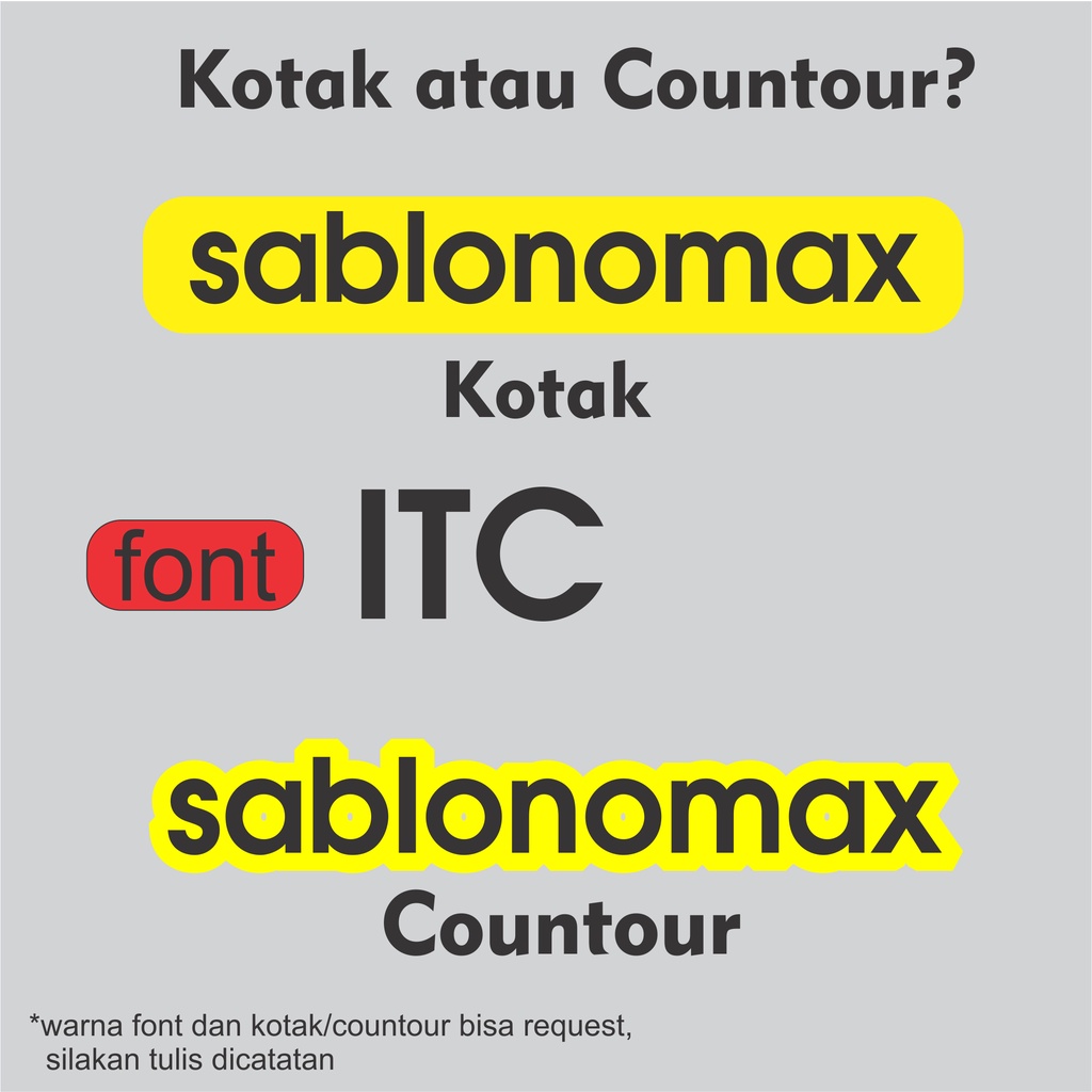 Jual SABLON INISIAL STIKER NAMA SABLON PRINTING SABLON SETRIKA UNTUK ...