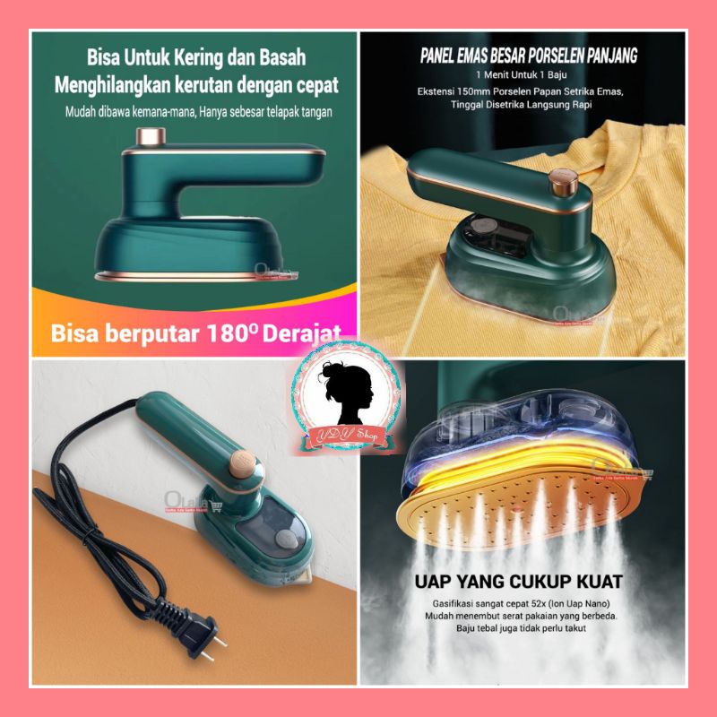 Jual SETRIKA UAP PORTABLE SETRIKA TRAVELL MINI | Shopee Indonesia