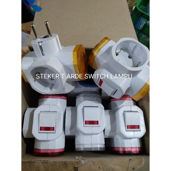 Jual colokan t arde steker t arde switch cabang 3 | Shopee Indonesia