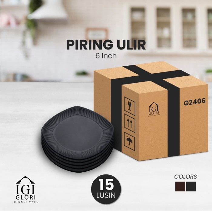 Jual Glori Melamine| 6 inch 1 Dus| Piring Melamin Ulir| Piring Makan |G2406 - Cokelat | Shopee ...