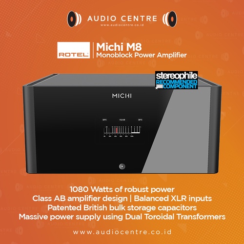 Jual ROTEL Michi M8 monoblock Power Amplifier / rotel / amplifier | Shopee Indonesia