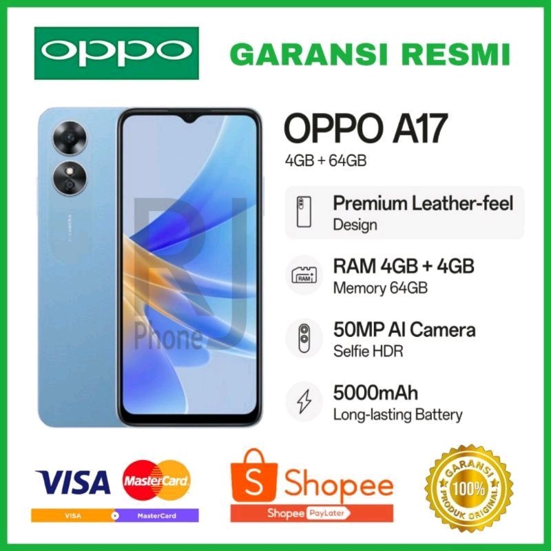 Jual HP OPPO A17 A 17 A17K RAM 3 64 3/64 4 64 4/64 4GB 64GB GARANSI ...