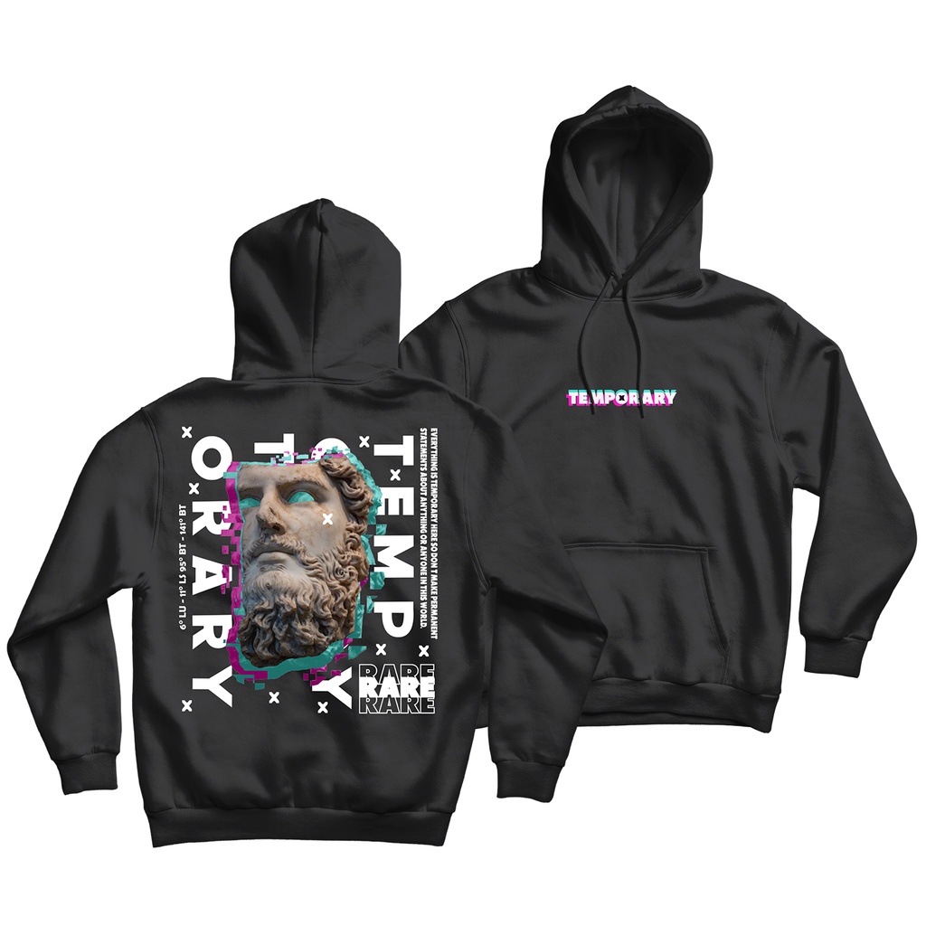 Jual Sweaterpolos Hoodie Jumper TEMPORARY ( Sablon ) Unisex Pria ...