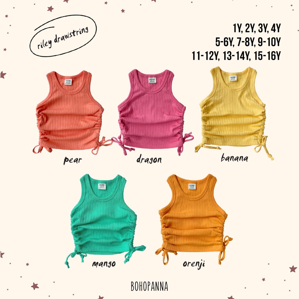 Jual BOHOPANNA - RILEY DRAWSTRING TOP - KAOS ANAK PEREMPUAN | Shopee ...