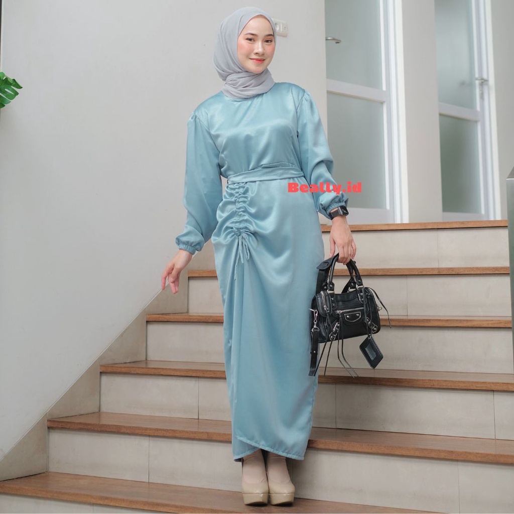 Jual DRESS SERUT SATIN | GAMIS SERUT ABELIA DRESS | BAJU KONDANGAN ...