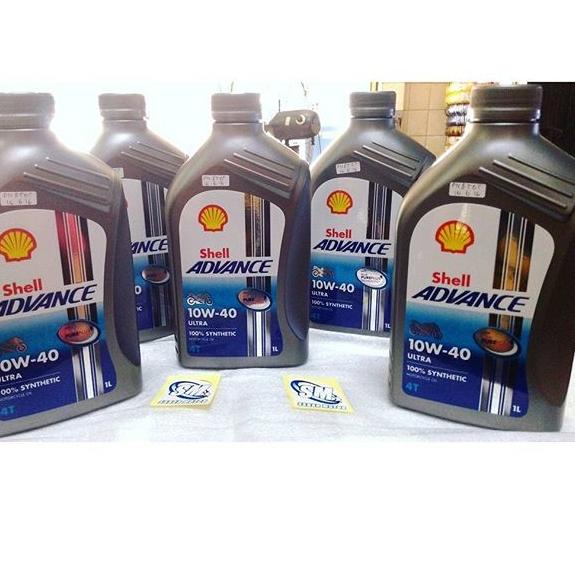 Jual Shell Advance Ultra 10W - 40 1 Liter Oli Motor Full Synthetic ...