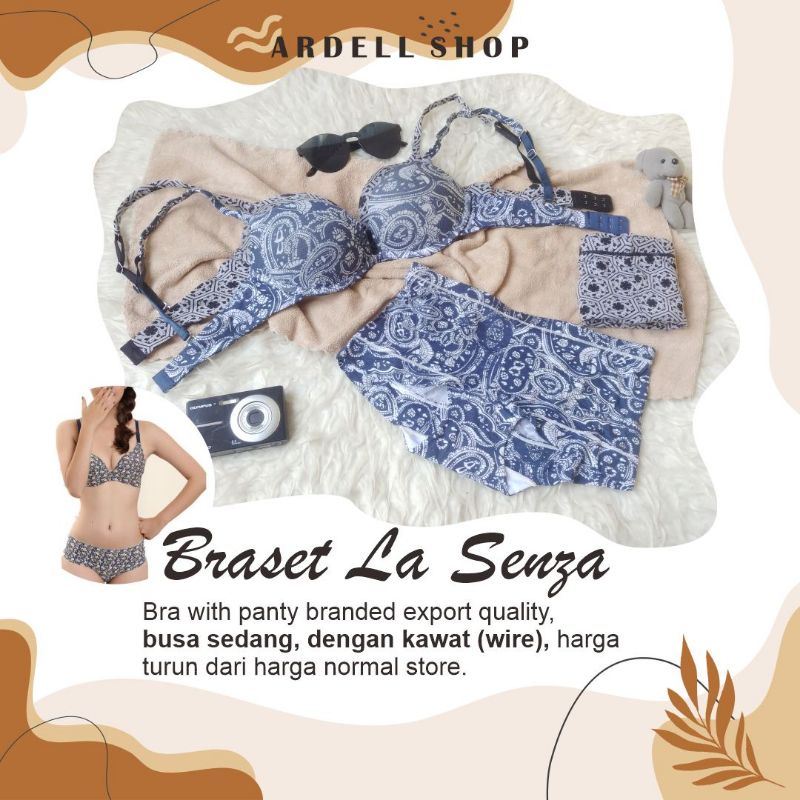Jual GL SALE LA SENZA SET BRA WANITA KAWAT BATIK CUP 32B 34B 36B FMB ...