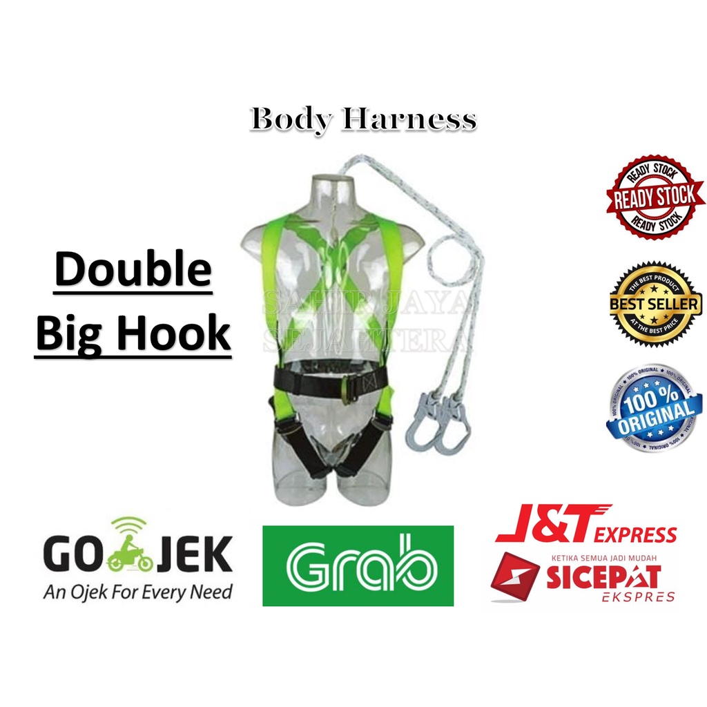 Jual Full Body Harness Double Big Hook Full Body Harness Single Big ...