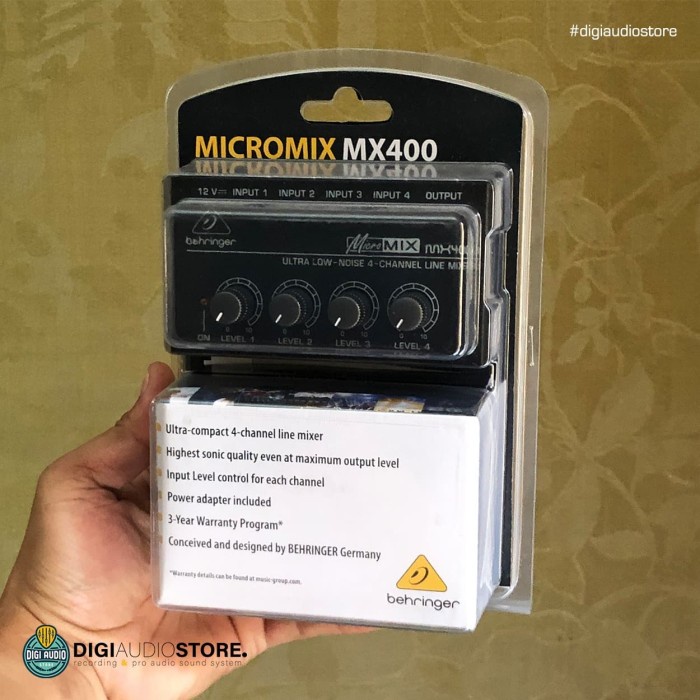 Jual Audio Mixer Mini - 4 Channel - Behringer Micromix Mx400 - Line ...