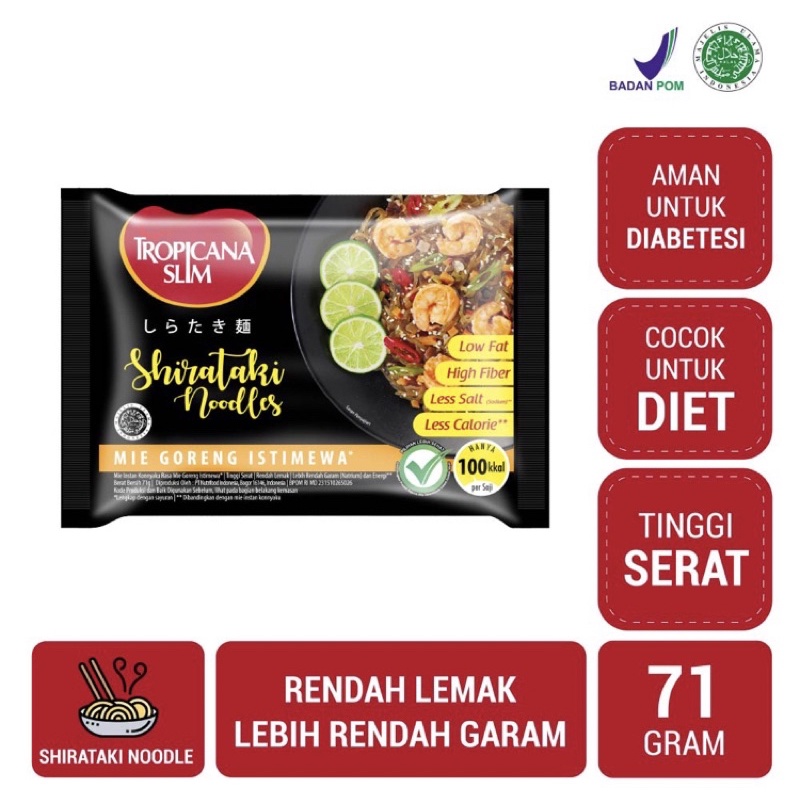 Jual Tropicana / Slim / Shirataki / Rice / Noodle / Bantu Dukung Hidup Sehat / mie / beras ...