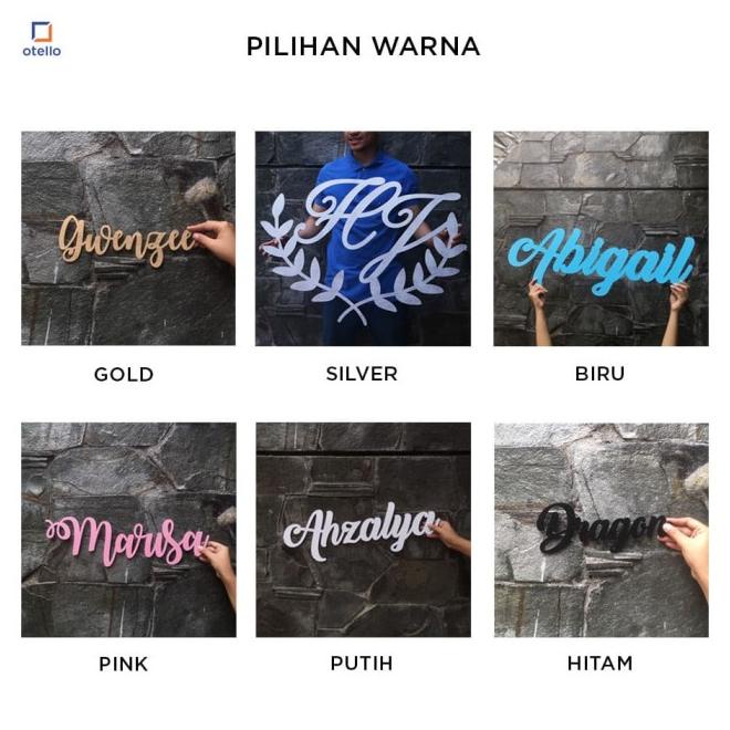 Jual Papan Nama Untuk Backdrop / Hiasan Backdrop Pesta / Dekorasi Nama ...