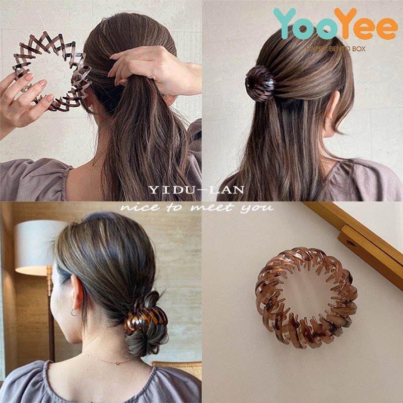 Jual YOOYEE Jepit Rambut Donat Jepit Sarang Burung / Hair Claw Clip ...