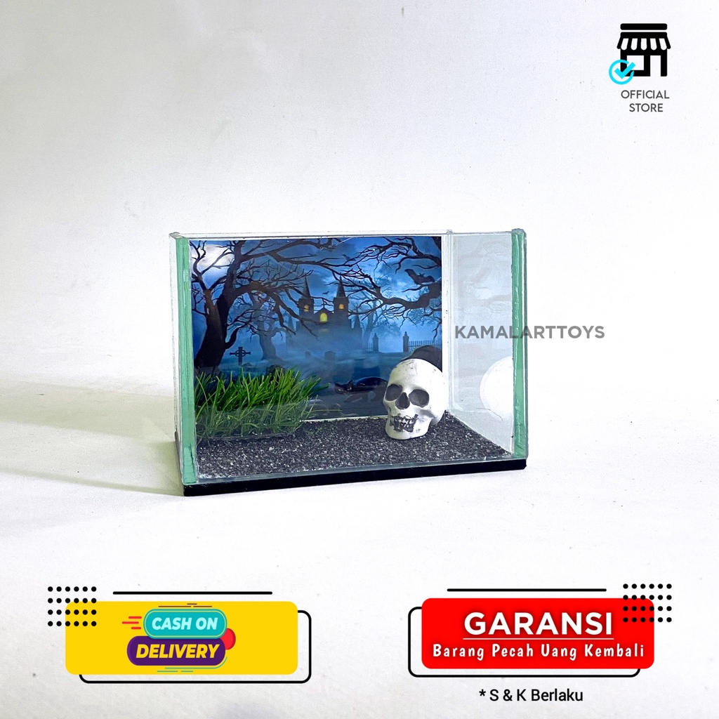 Jual AQUARIUM UNIK IKAN HIAS TEMA HORROR / SOLITER IKAN UNIK TEMA ...