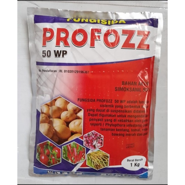 Jual Fungisida sistemik PROFOZZ 50 WP 1 KG Bahan aktif Simoksanil untuk ...