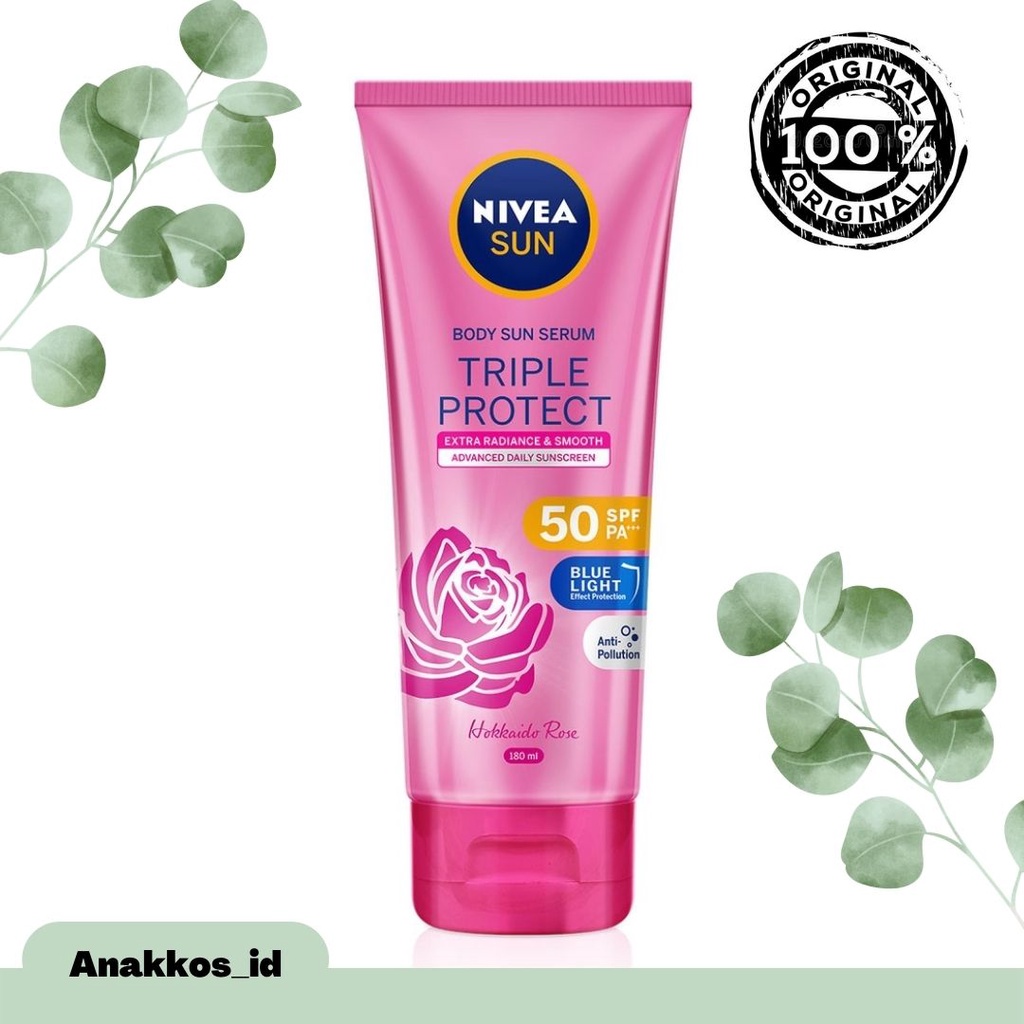 Jual NIVEA SUN Triple Protect Body Serum Extra Radiance & Smooth SPF50 ...
