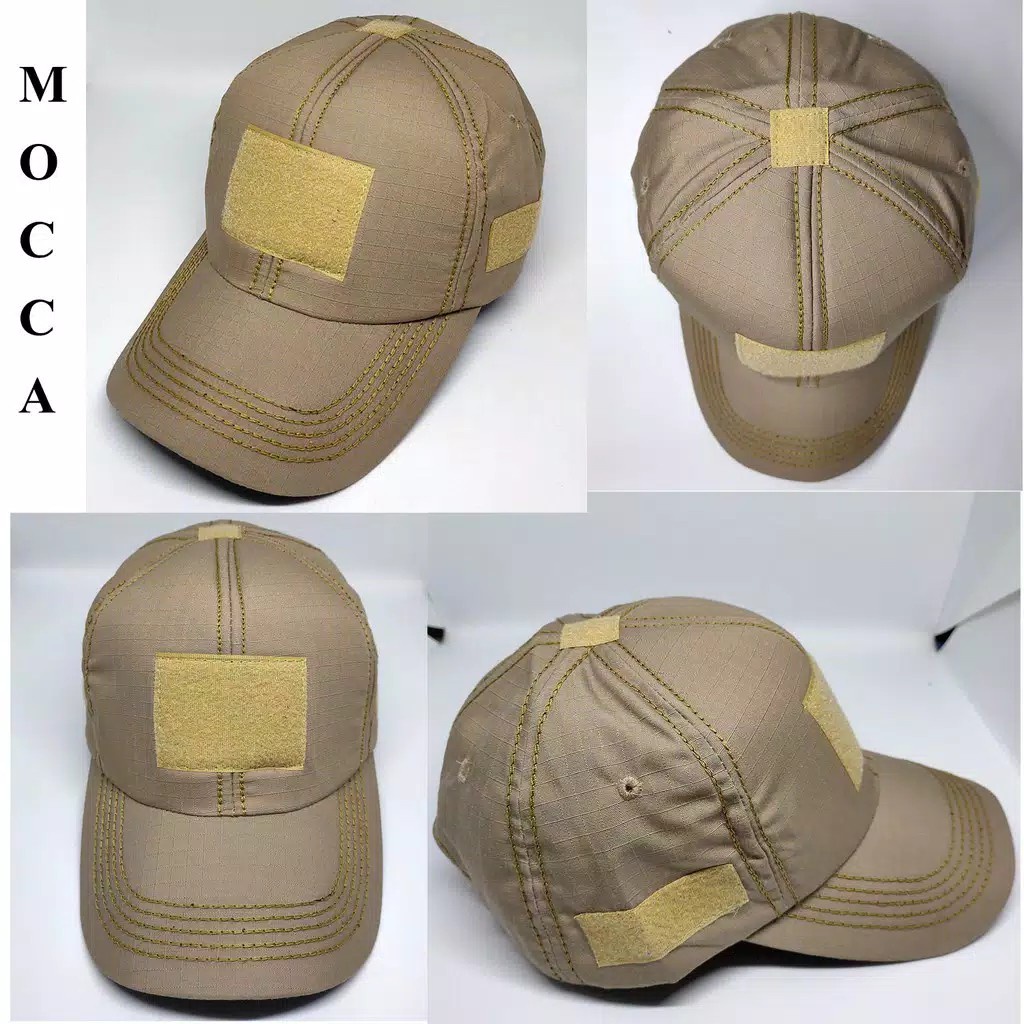 Jual TOPI TACTICAL VELCRO PEREKAT RIPSTOP OUTDOOR LAPANGAN TOPI MILITER ...