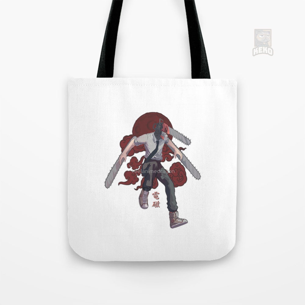 Jual Denji TaDa Tote Bag Kanvas Chainsaw Man | Shopee Indonesia