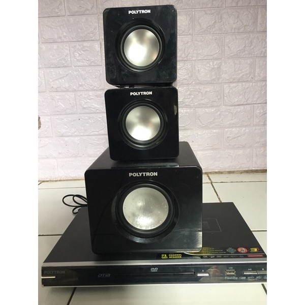 Jual Set DVD dan speaker polytron (preloved) | Shopee Indonesia