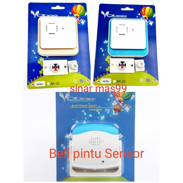 Jual Bel Pintu Sensor Gerak Otomatis /Bell Sensor /Bell Pintu Wireless ...