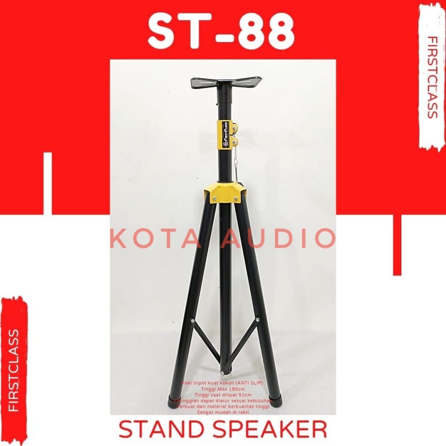 Jual STAND SPEAKER / TRIPOD FULL BESI FIRSTCLASS ST 88 FIRST CLASS ST88 ...