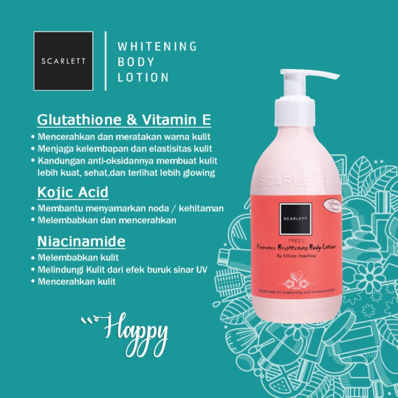 Jual Scarlett Whitening Body Lotion 300 ml By Felicya Angelista ...