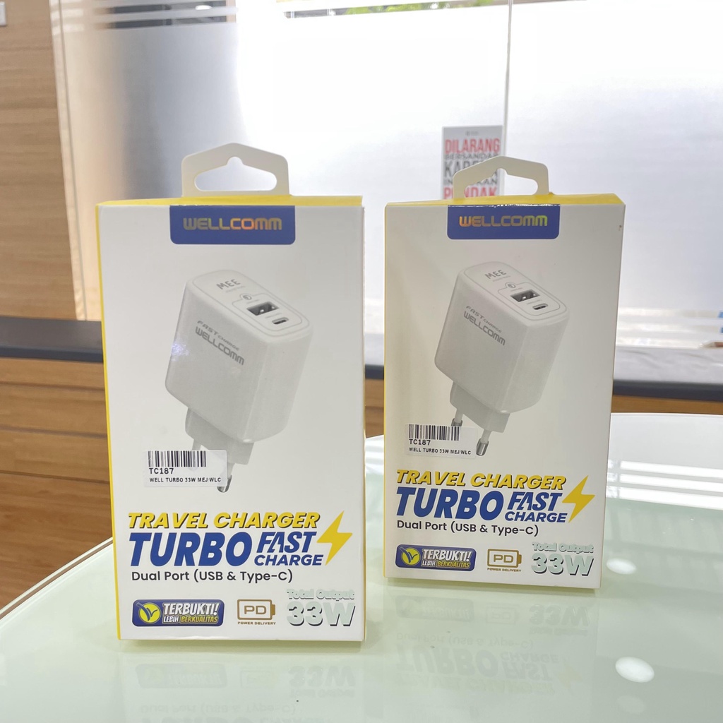 Jual Travel Adaptor Turbo Fast Charging 33W Output 2 Port Micro USB ...