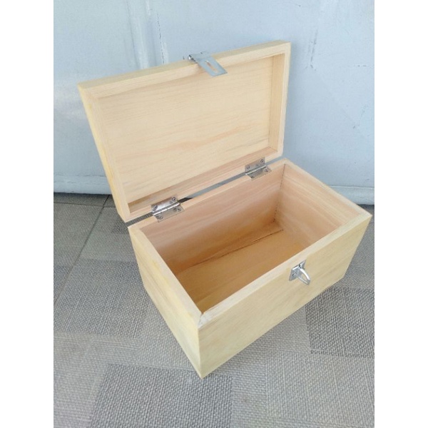 Jual box kayu 35 x 20 x 20 cm kerajinan kotak uang | Shopee Indonesia
