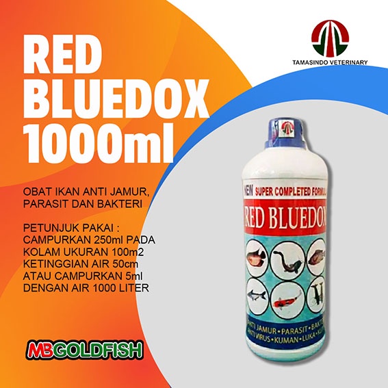Jual RED BLUEDOX 1000ml Obat ikan anti jamur, parasit dan bakteri ...