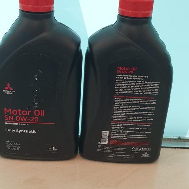 Jual Oli Bensin Mesin 0W - 20 Gasoline Oil Engine Asli Mitsubishi ...