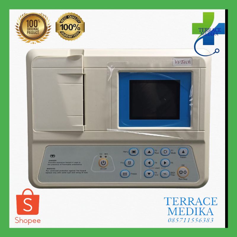 Jual ECG 3 CHANNEL VI-TECH / EKG 3 channel vi-tech | Shopee Indonesia