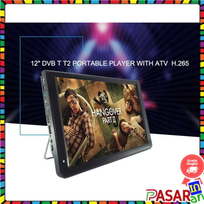 Jual Box Portable Tv Monitor Rechargeable Digital Analog 10-12 Inch-Tv ...