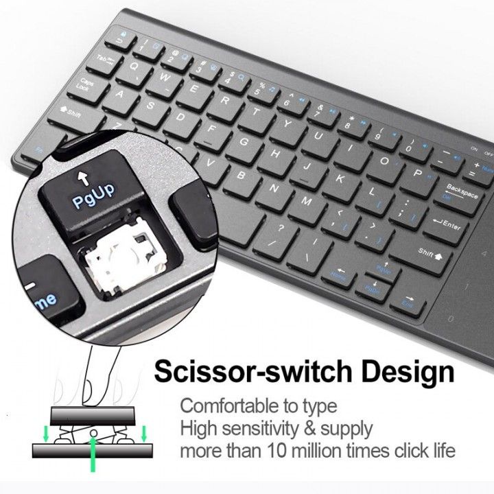 Jual Mini 2.4G Wireless Keyboard with Number Keys Mouse Touchpad ...