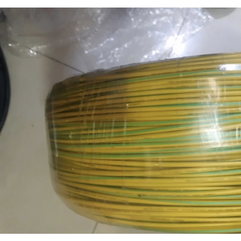 Jual kabel NYA 4mm/ kabel grounding 4mm kuning hijau ( meteran ...