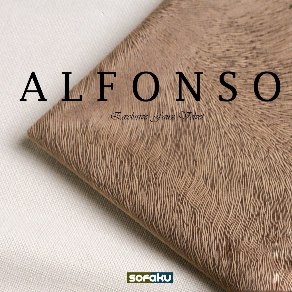 Jual ALFONSO Faux Velvet - Yugos Bahan Bulu Lembut Dingin Kain Sofa Suede | Shopee Indonesia