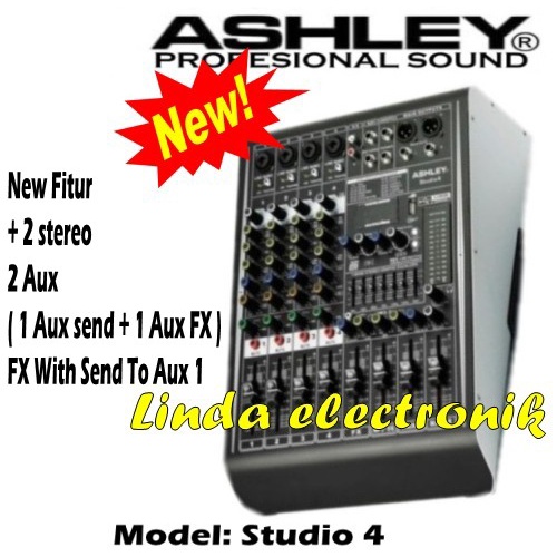 Jual POWER MIXER ASHLEY STUDIO 4 ORIGINAL studio 4 | Shopee Indonesia