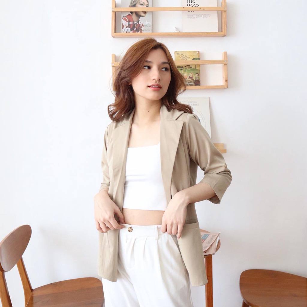 Jual Rouie Blazer - Blazer Wanita Korea Tangan Panjang - Blezer Cewek ...