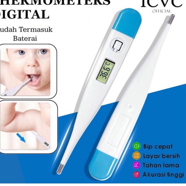 Jual Alat Pengukur Suhu Badan Tubuh Anak Bayi atau Dewasa Thermometer ...