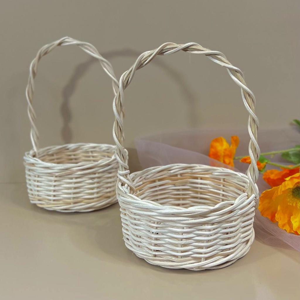 Jual Keranjang Rotan Jinjing - Keranjang Tabur Bunga Kecil - Dekorasi ...