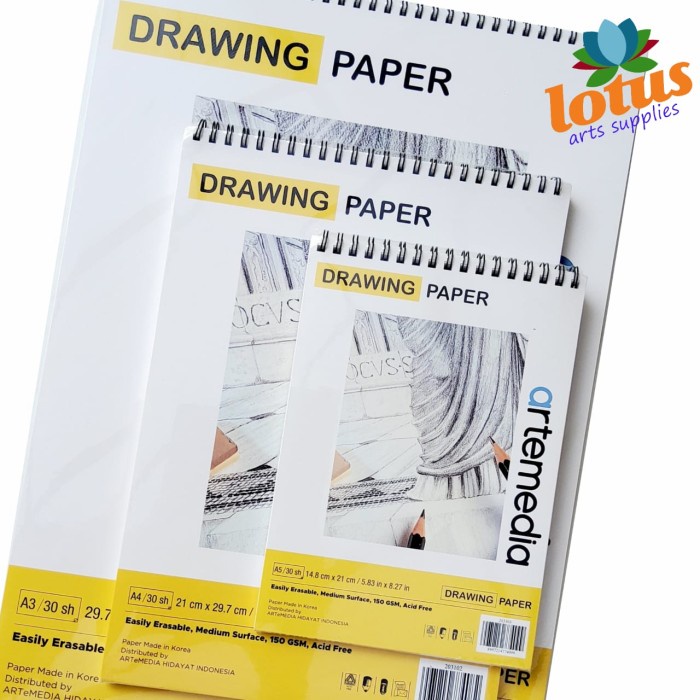 Jual Buku Gambar Artemedia Drawing Paper Book A3 Wirebound Sketchbook ...