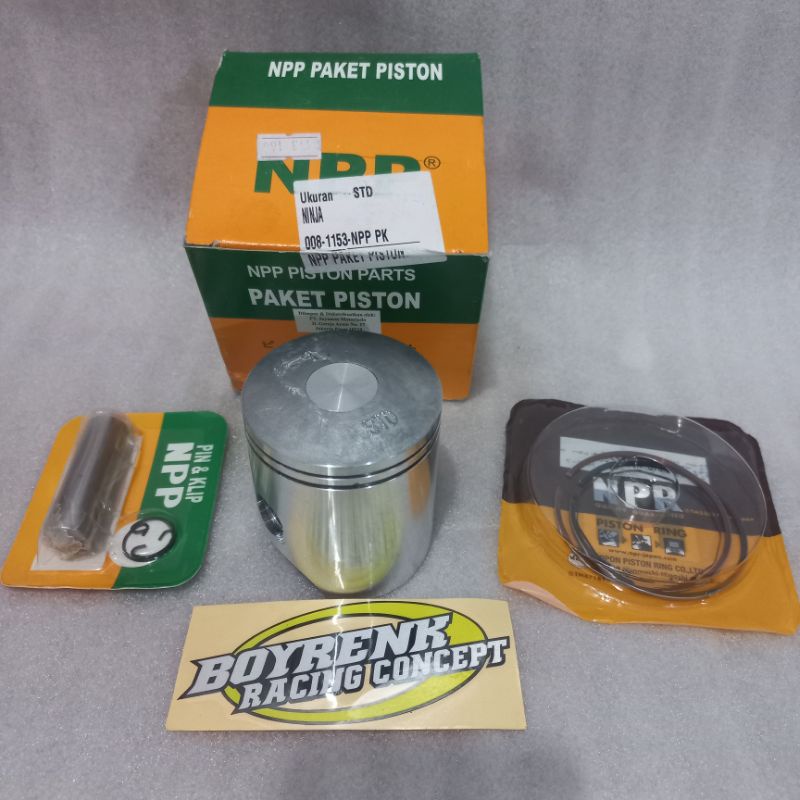 Jual PISTON KIT NINJA OVS STD-50-100-150-200 PIN 15 NPP BOYRENK RACING ...