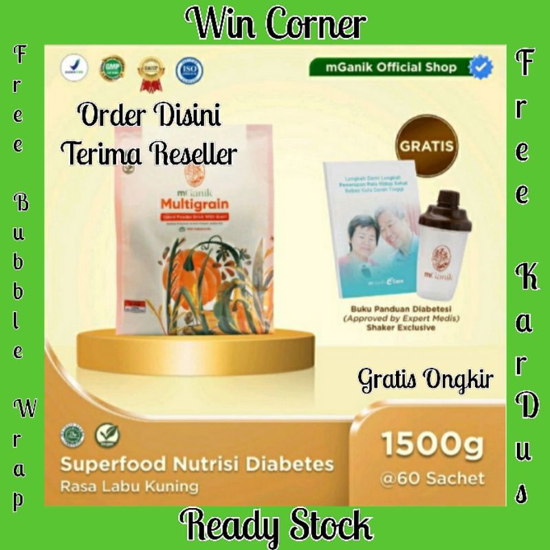 Jual Win Corner Paket 1 Bulan Resolusi Gula Darah Mganik Multigrain M ...