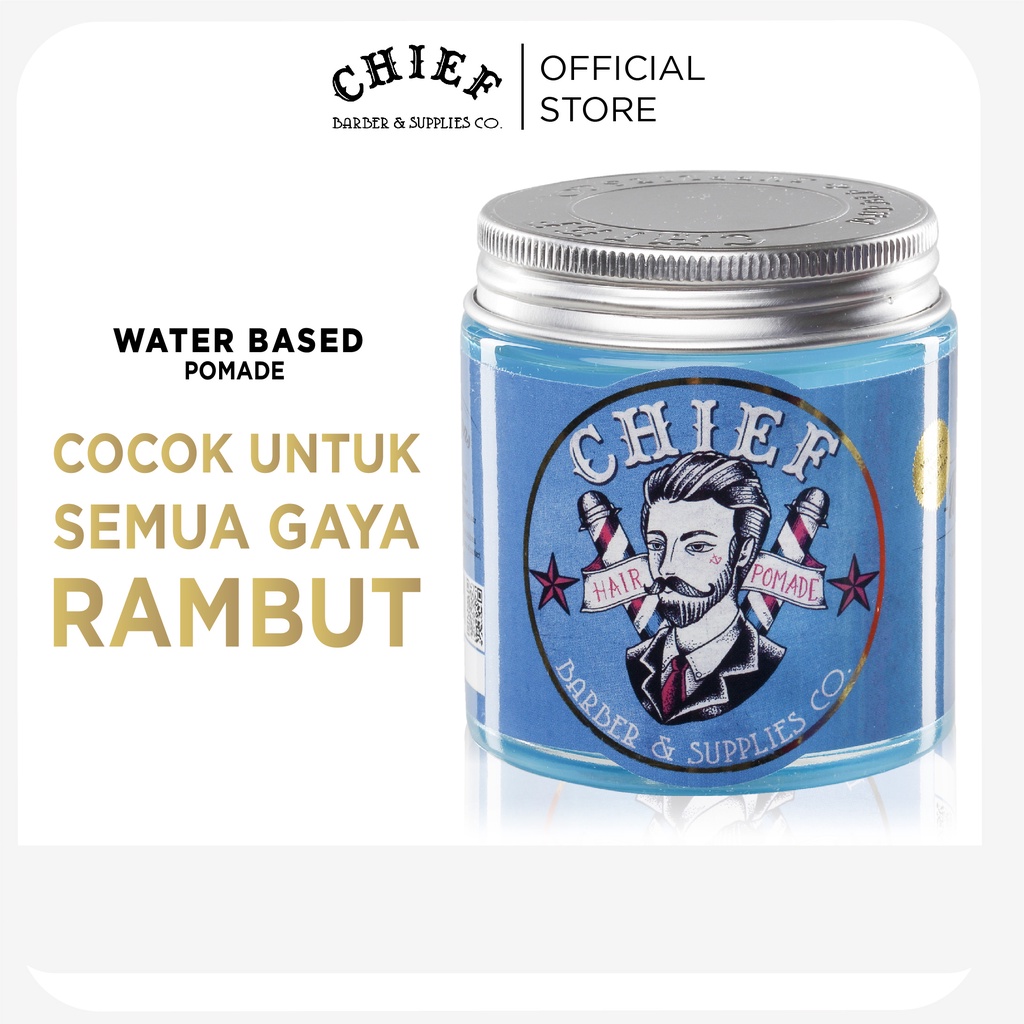 Jual CHIEF BLUE - Pomade Water Based 4,2oz | Shopee Indonesia