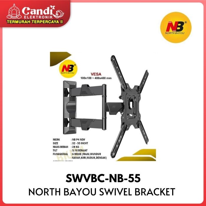 Jual NORTH BAYOU Swivel Bracket TV SWVBC-NB-55 | Shopee Indonesia