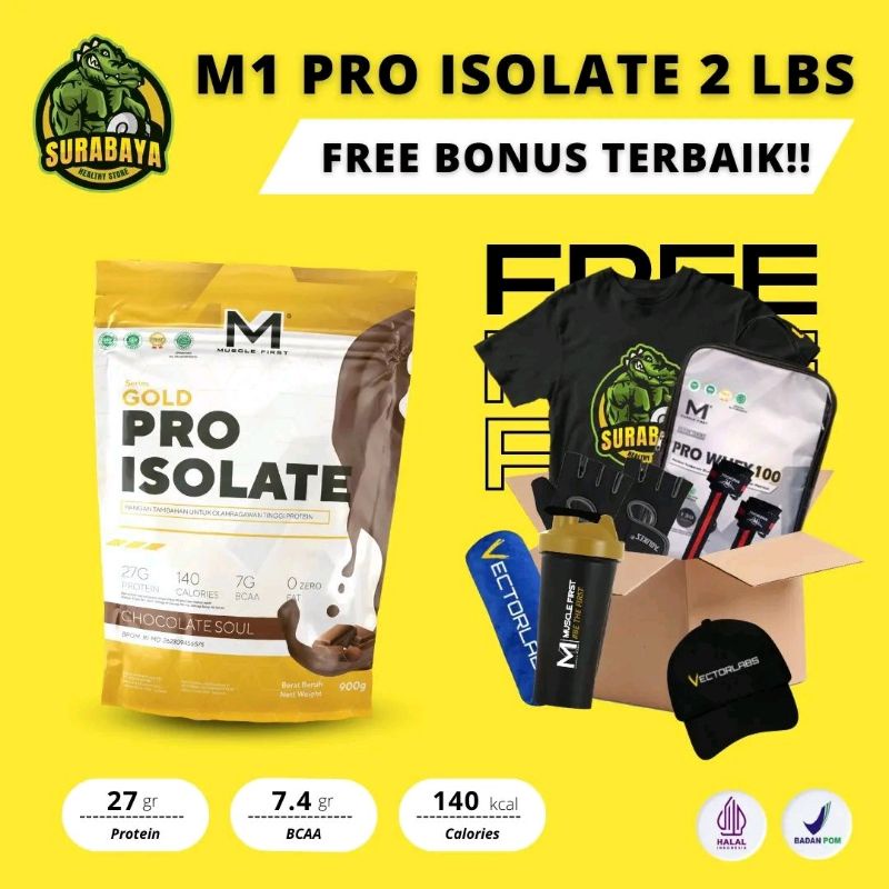 Jual Muscle First Pro Isolate 2 lbs M1 isolate whey protein 2lbs ...